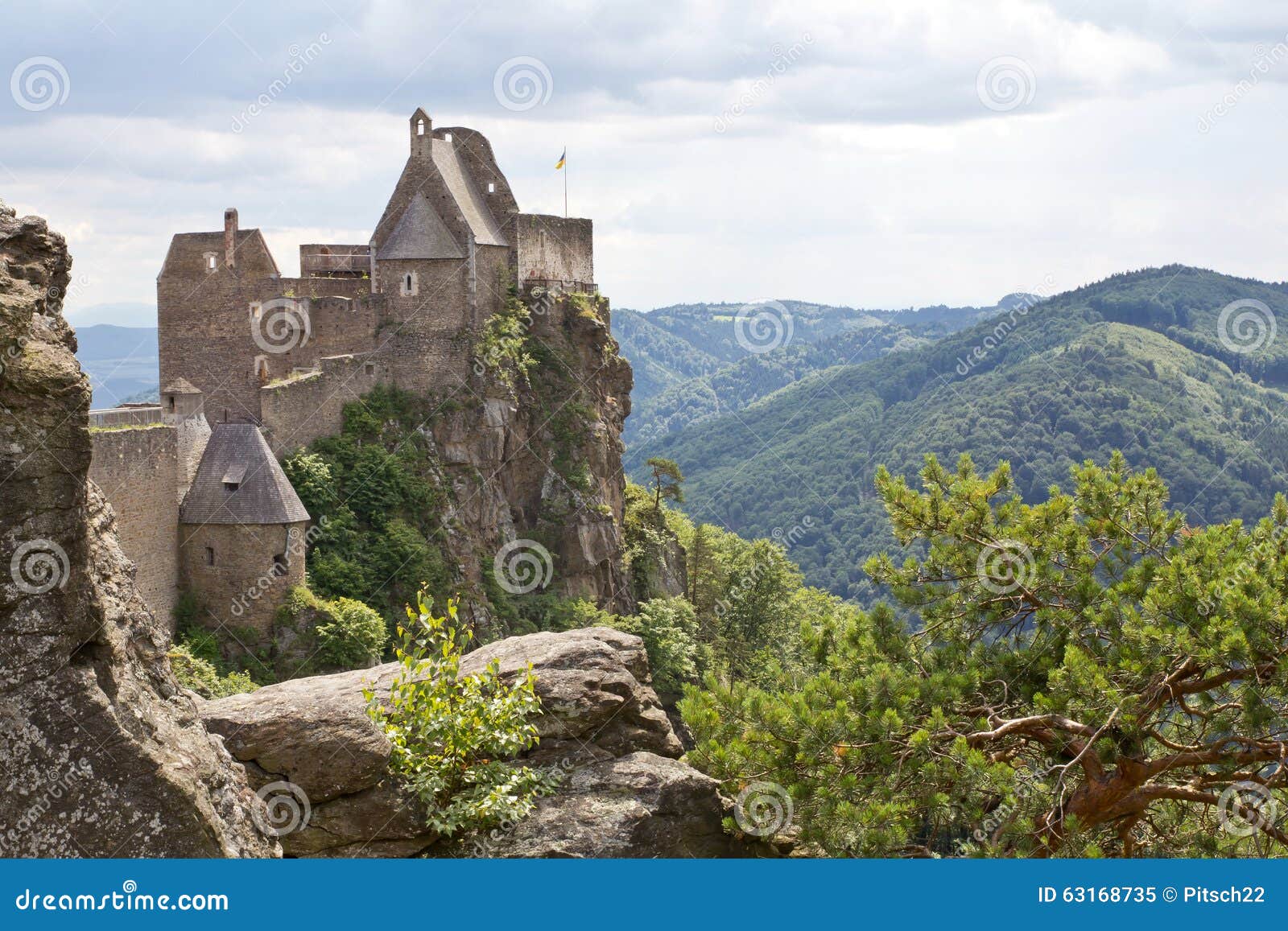 Castle Aggstein, Austria stock image. Image of aggstein - 63168735