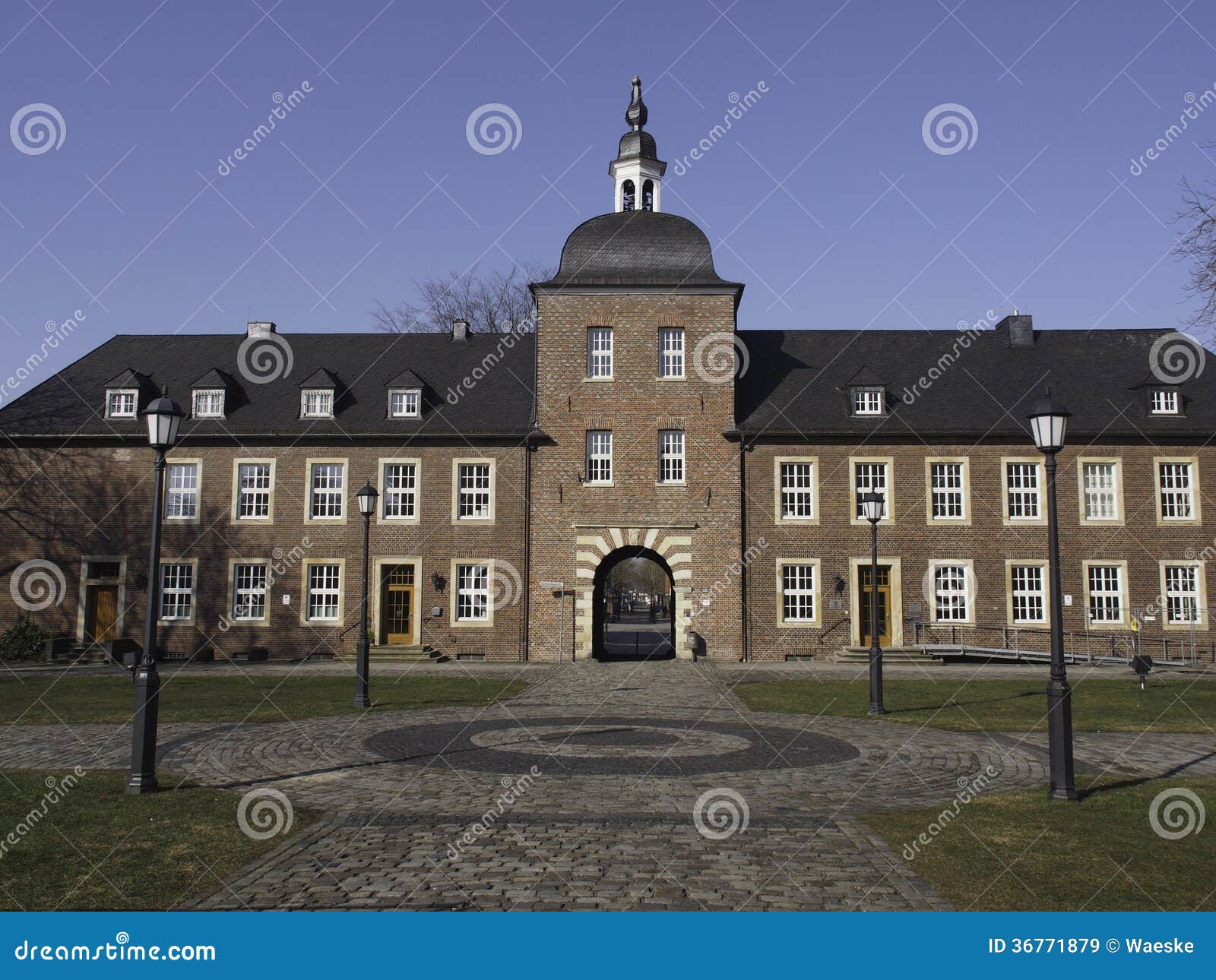 Castle of ahaus stock image. Image of ahaus, window, tree - 36771879