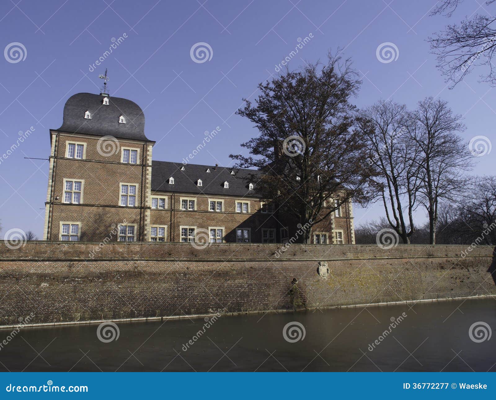 Castle of ahaus stock image. Image of lake, ahaus, water - 36772277
