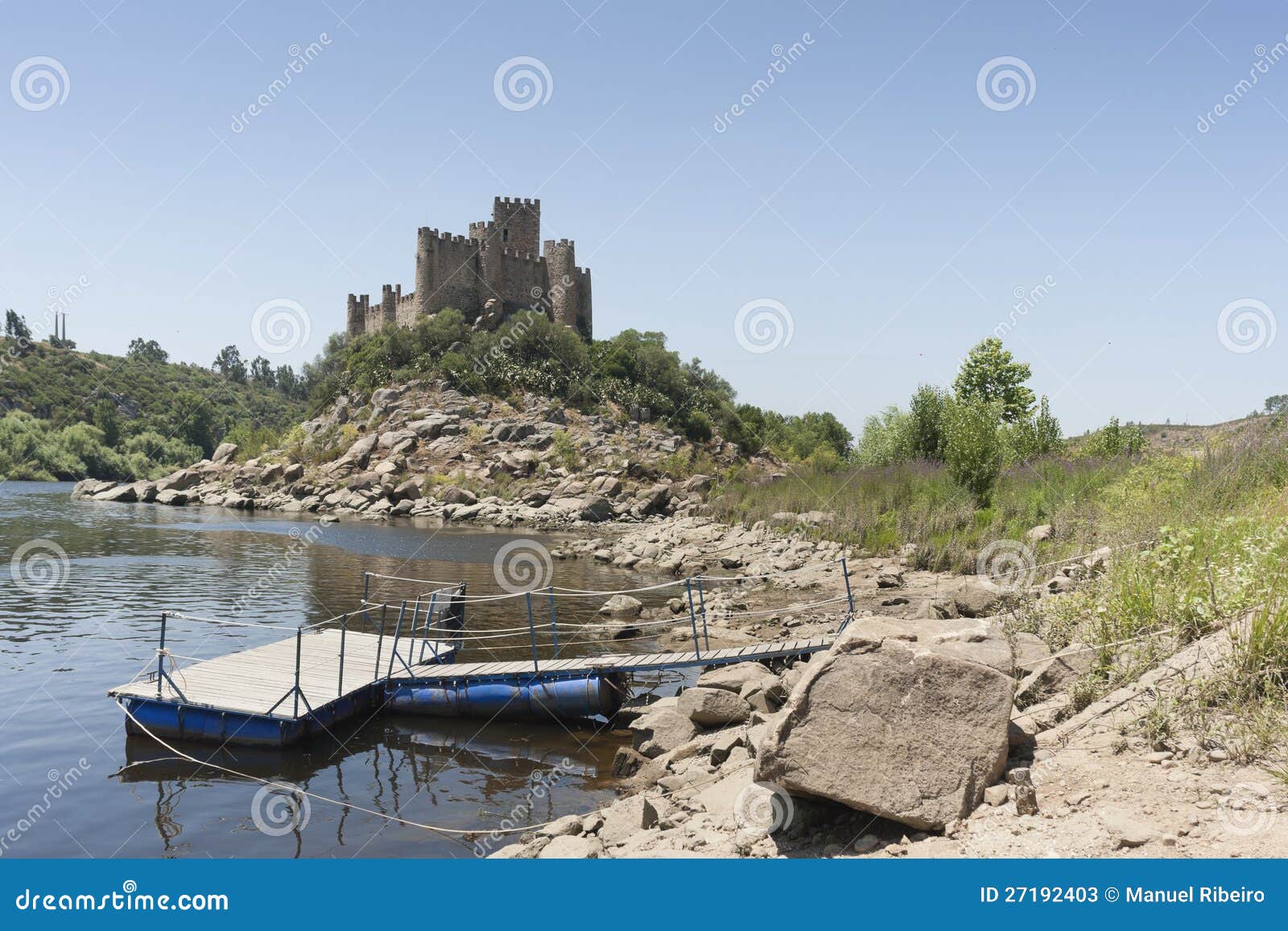 Castle of Almourol stock image. Image of island, european - 27192403