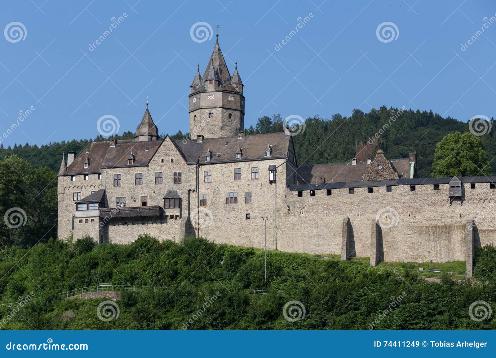 Castle Altena Sauerland Germany Stock Image - Image of historic ...