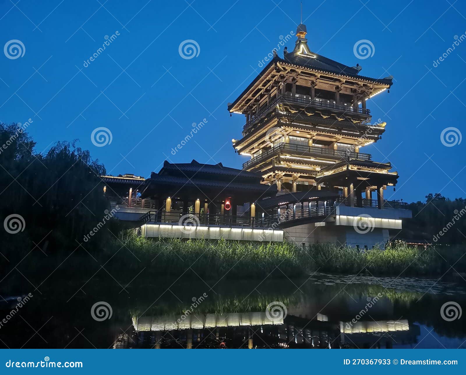 Castle stock image. Image of reflection, palace, temple - 270367933