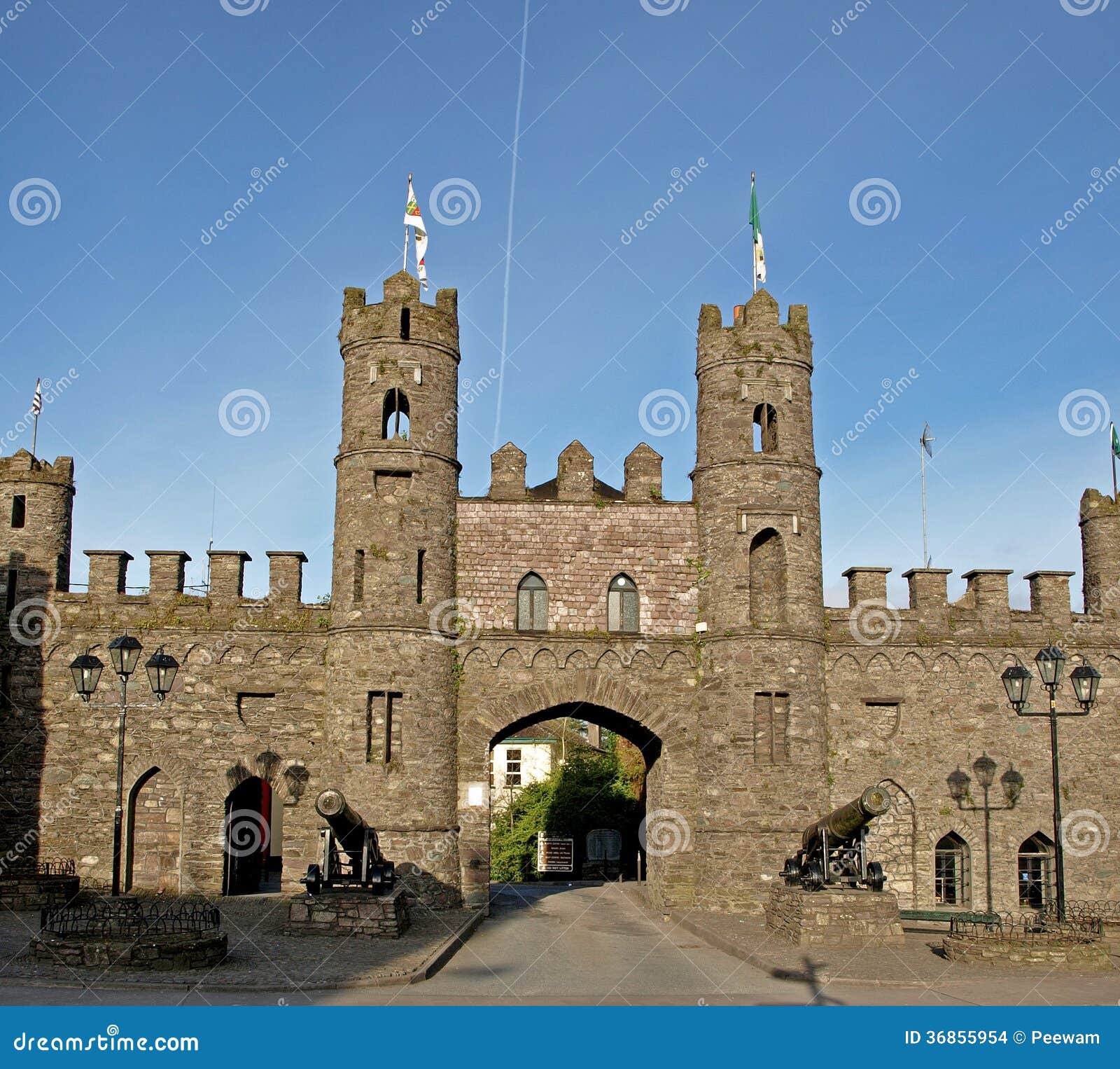 Close Up of the Macroom Castle Gatehouse, Macroom, Country Cork ...