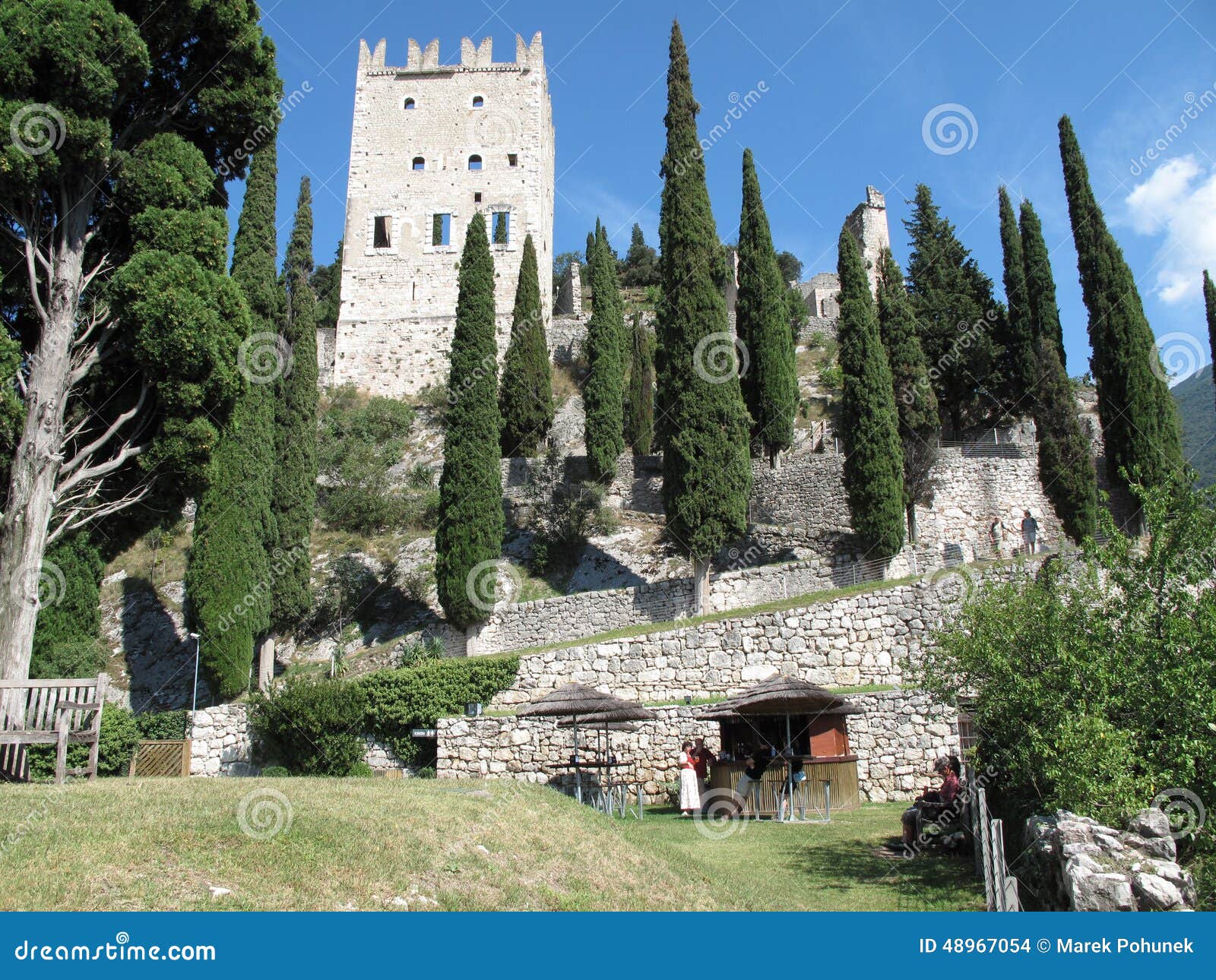 Castle, Arco, Italy editorial stock image. Image of nature - 48967054