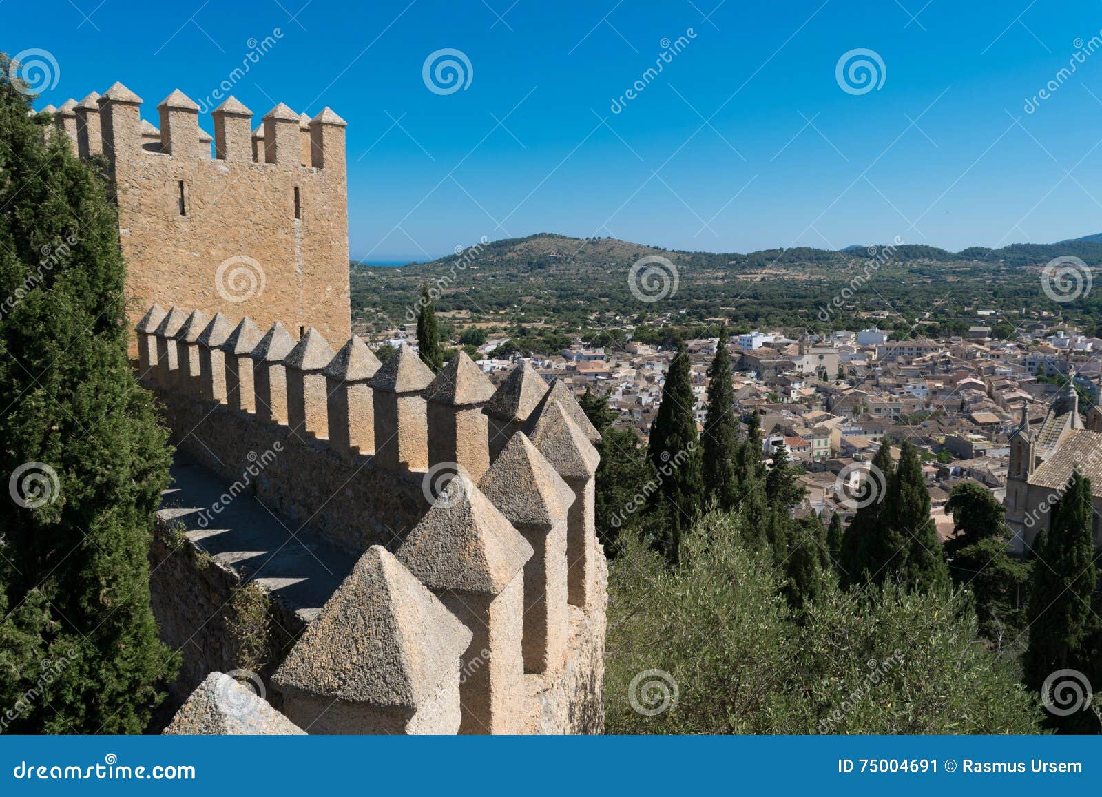 Castle of Arta Mallorca Spain Stock Image - Image of building, arta ...