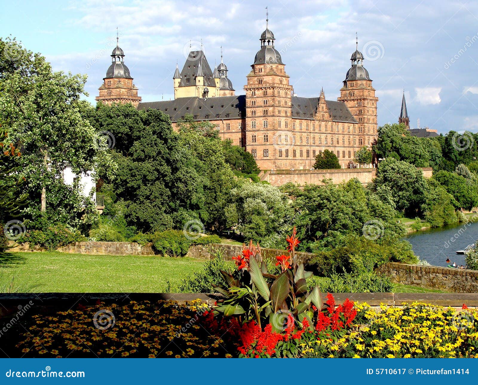 Castle of Aschaffenburg stock image. Image of ancient - 5710617