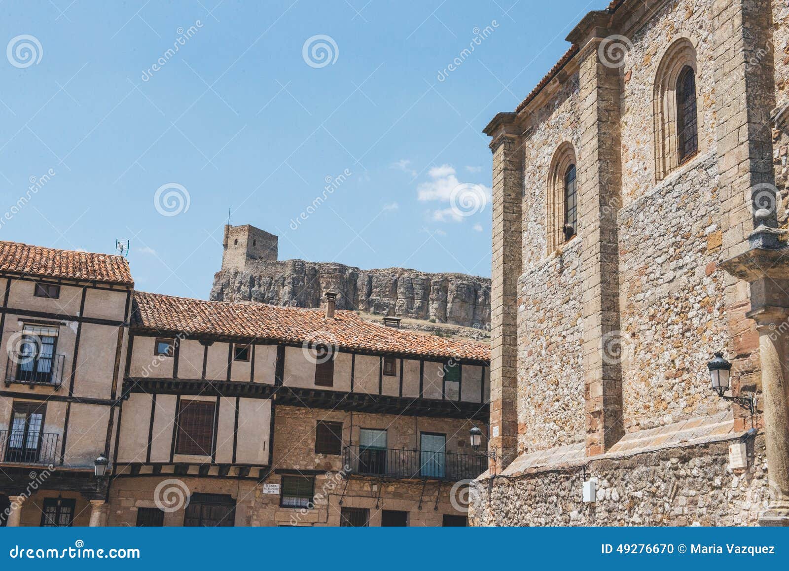 Castle of Atienza, Guadalajara Stock Photo - Image of culture ...