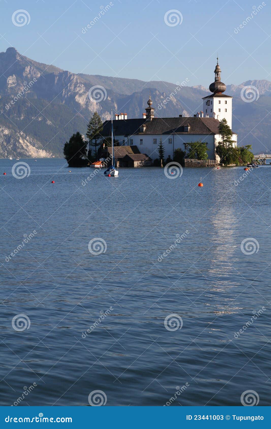 Castle in Austria stock image. Image of lake, scenic - 23441003