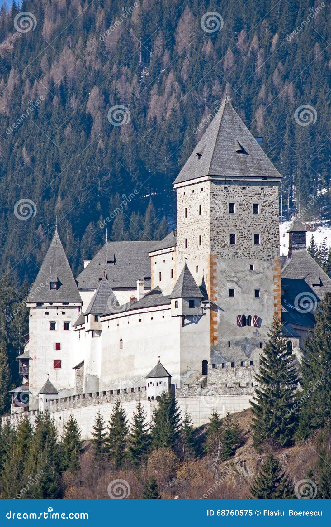 Castle in Austria stock image. Image of aged, wall, alps - 68760575