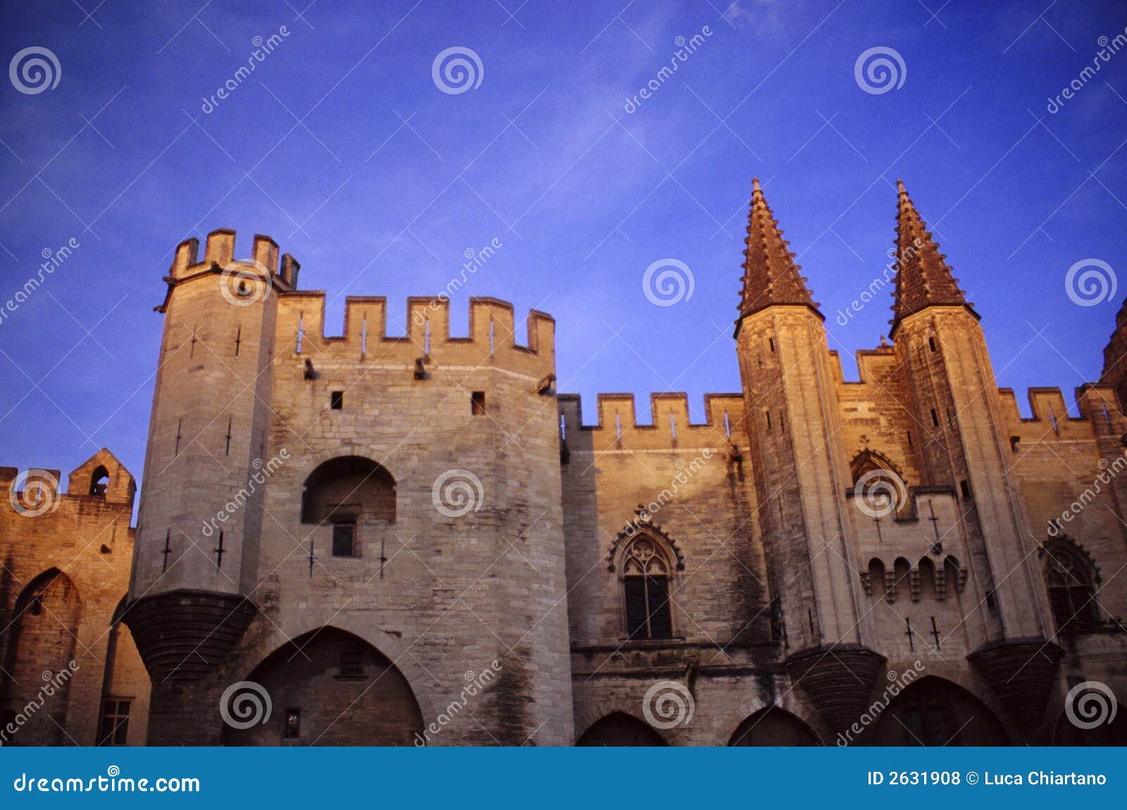The castle of Avignon stock photo. Image of provence, captivity - 2631908