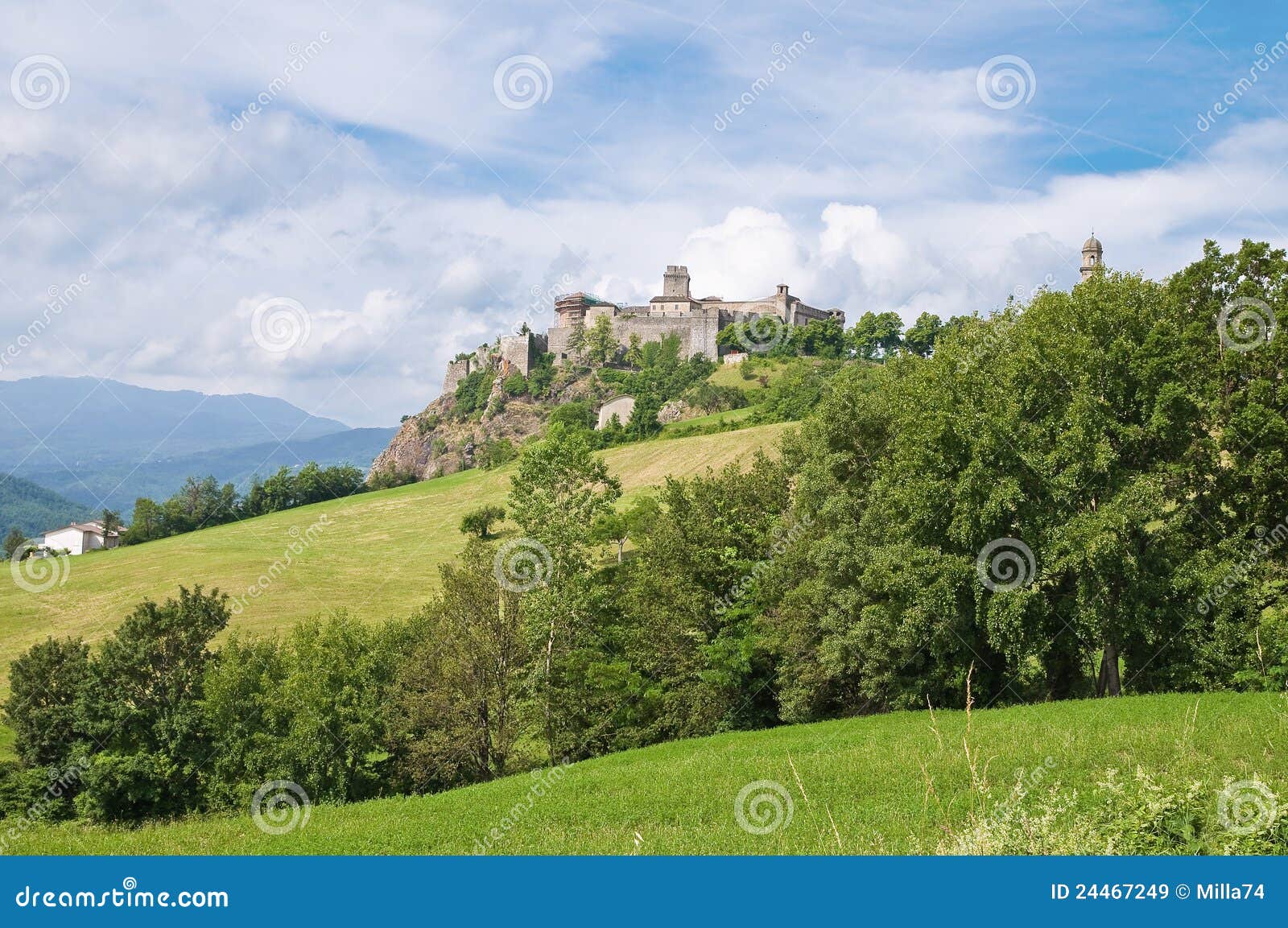 Castle of Bardi. Emilia-Romagna. Italy Stock Image - Image of ...