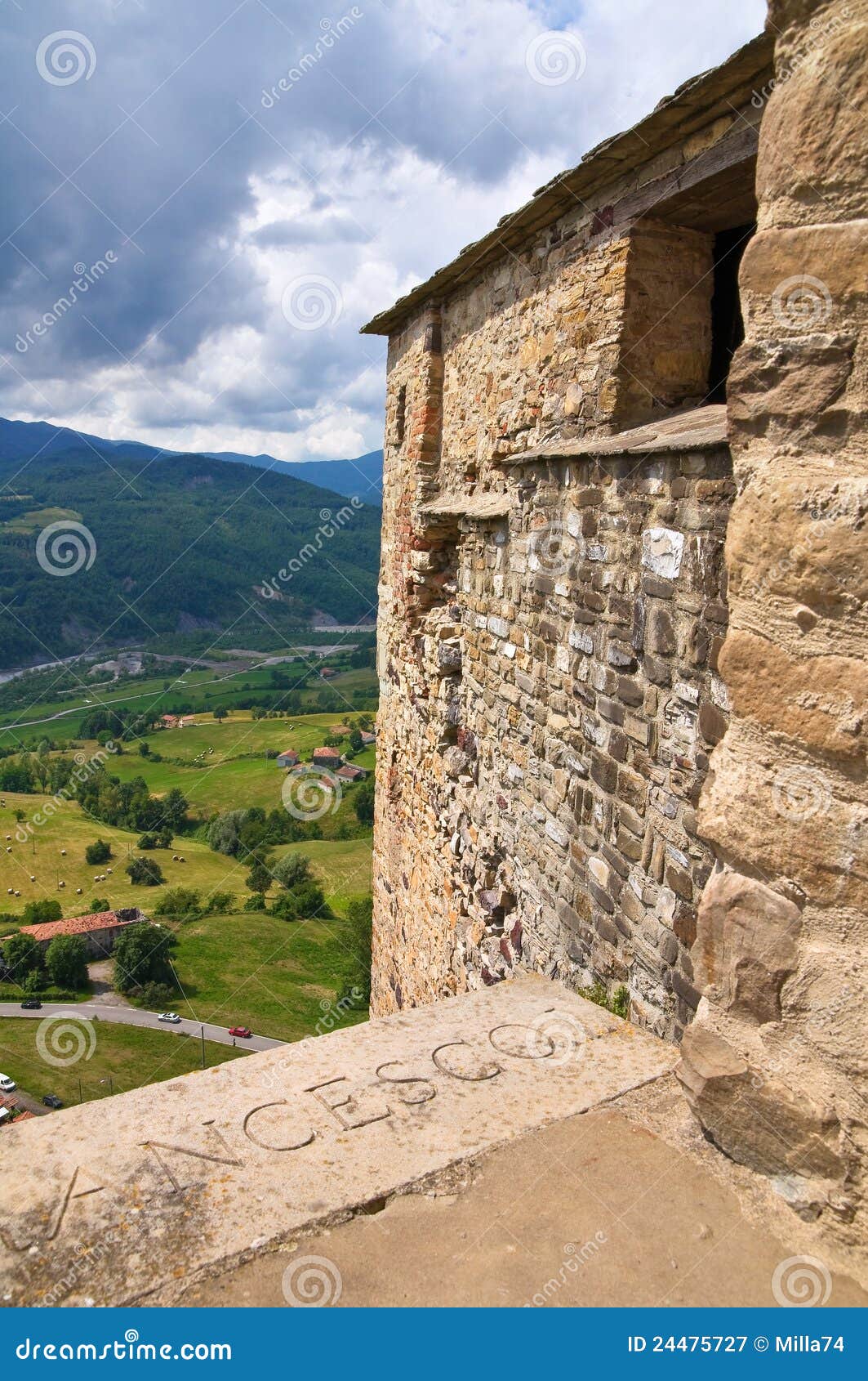 Castle of Bardi. Emilia-Romagna. Italy Stock Image - Image of ...
