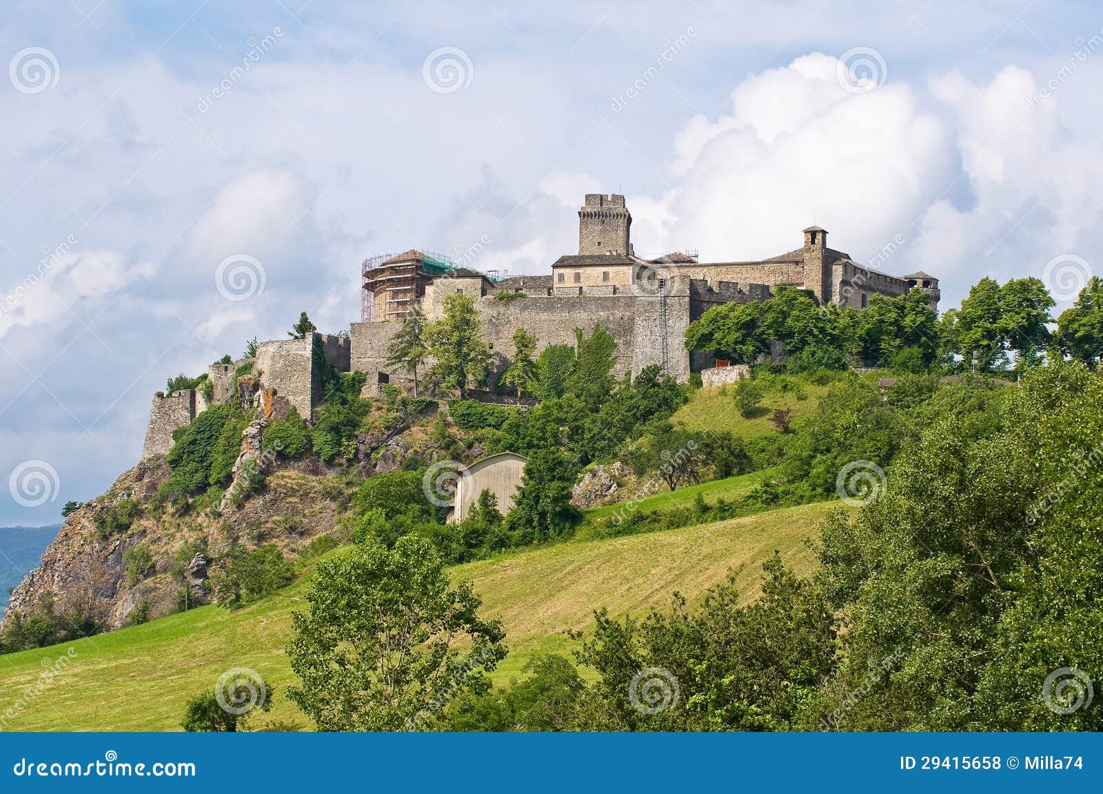 Castle of Bardi. Emilia-Romagna. Italy Stock Photo - Image of fortress ...