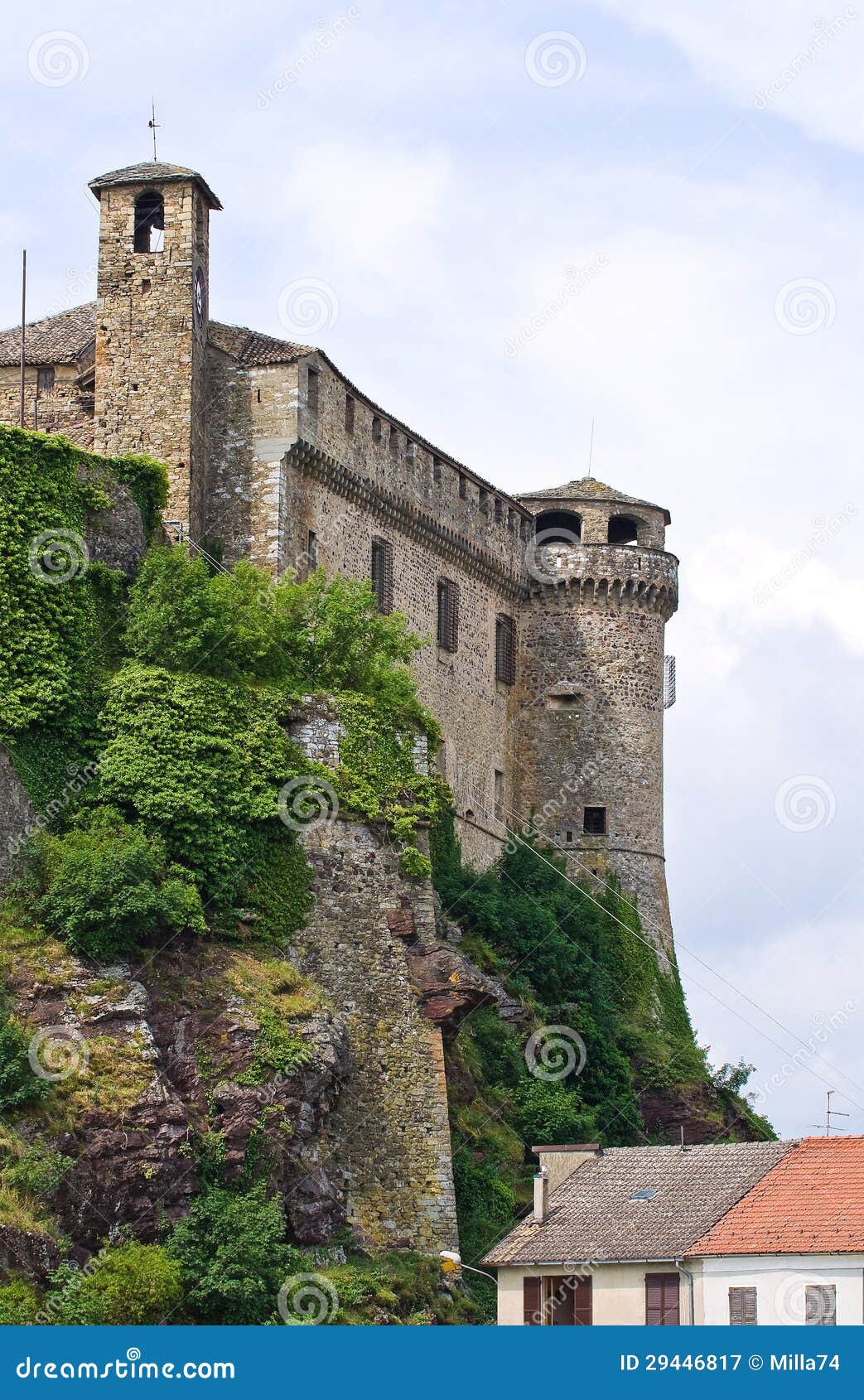 Castle of Bardi. Emilia-Romagna. Italy Stock Image - Image of exterior ...