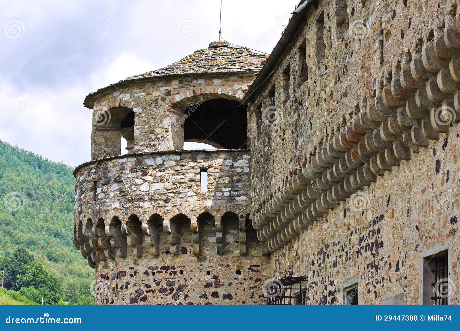 Castle of Bardi. Emilia-Romagna. Italy Stock Photo - Image of landmark ...