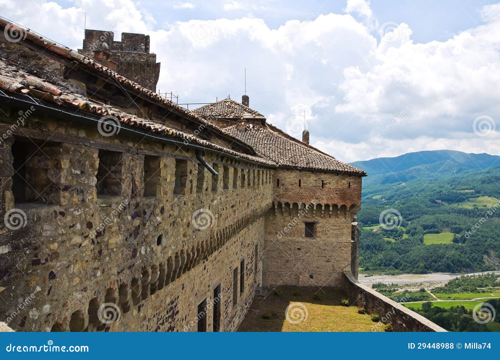 Castle of Bardi. Emilia-Romagna. Italy Stock Photo - Image of monument ...