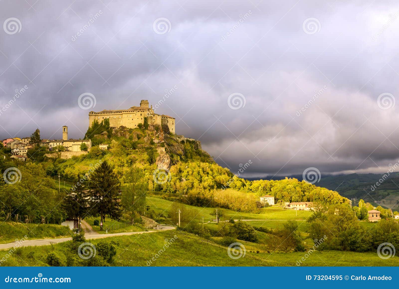 Castle of Bardi stock image. Image of scenic, outdoor - 73204595