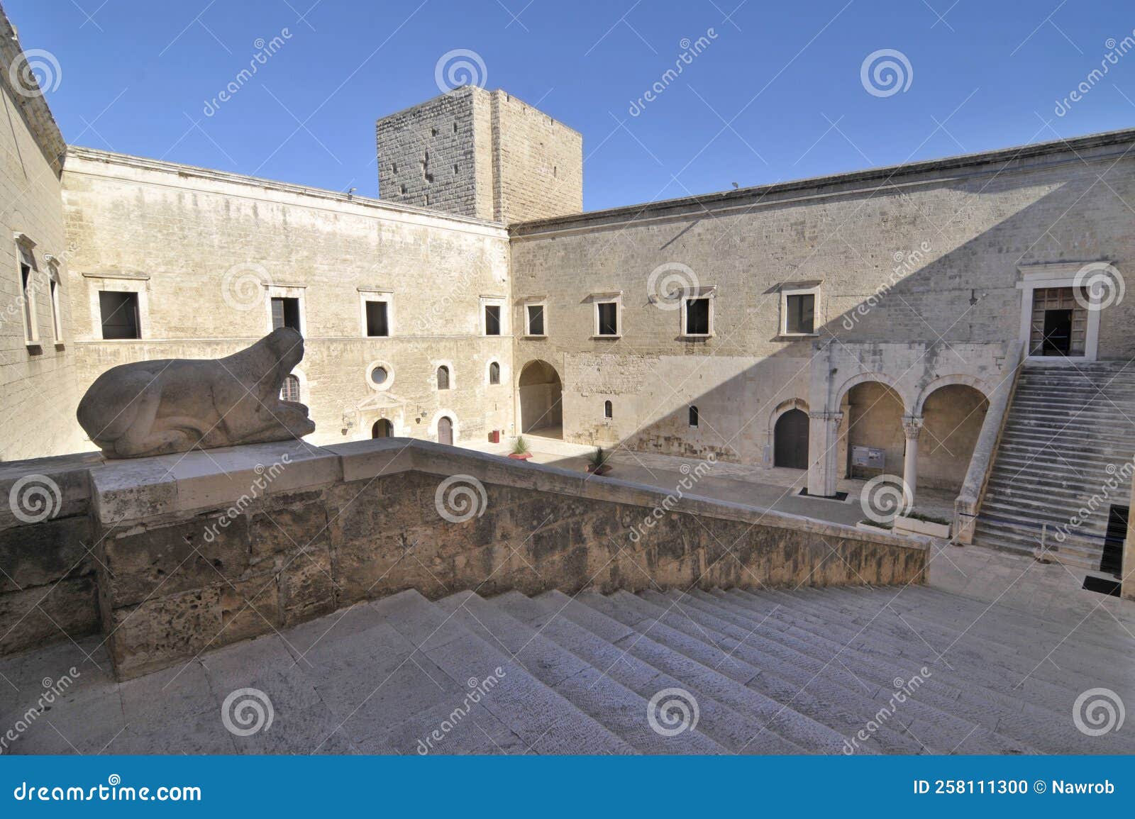 Castle of Bari stock photo. Image of fortification, medieval - 258111300