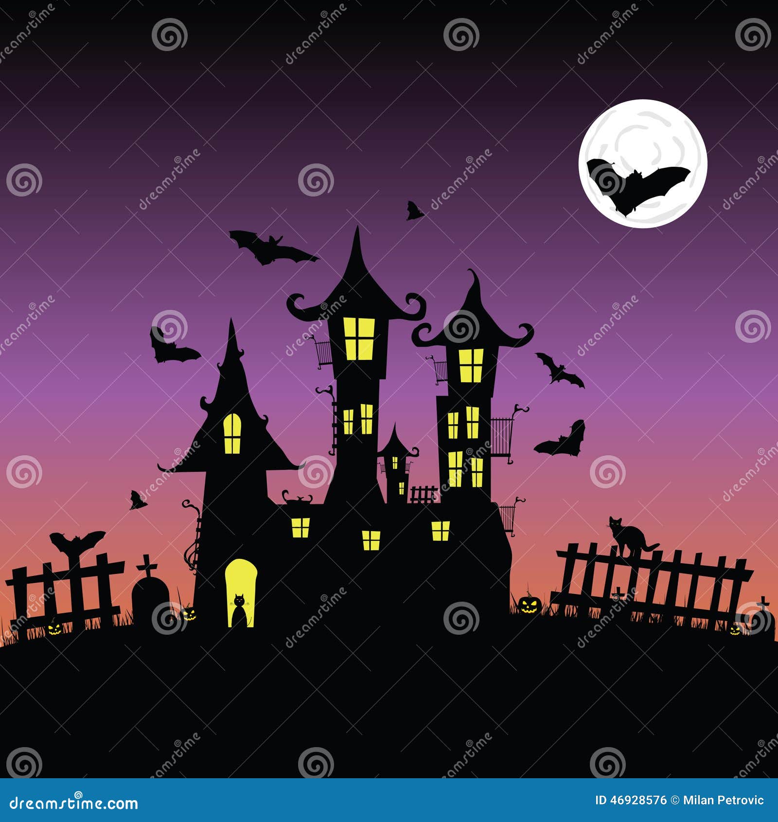 Castle Bats Vector Six Stock Illustrations – 2 Castle Bats Vector Six ...