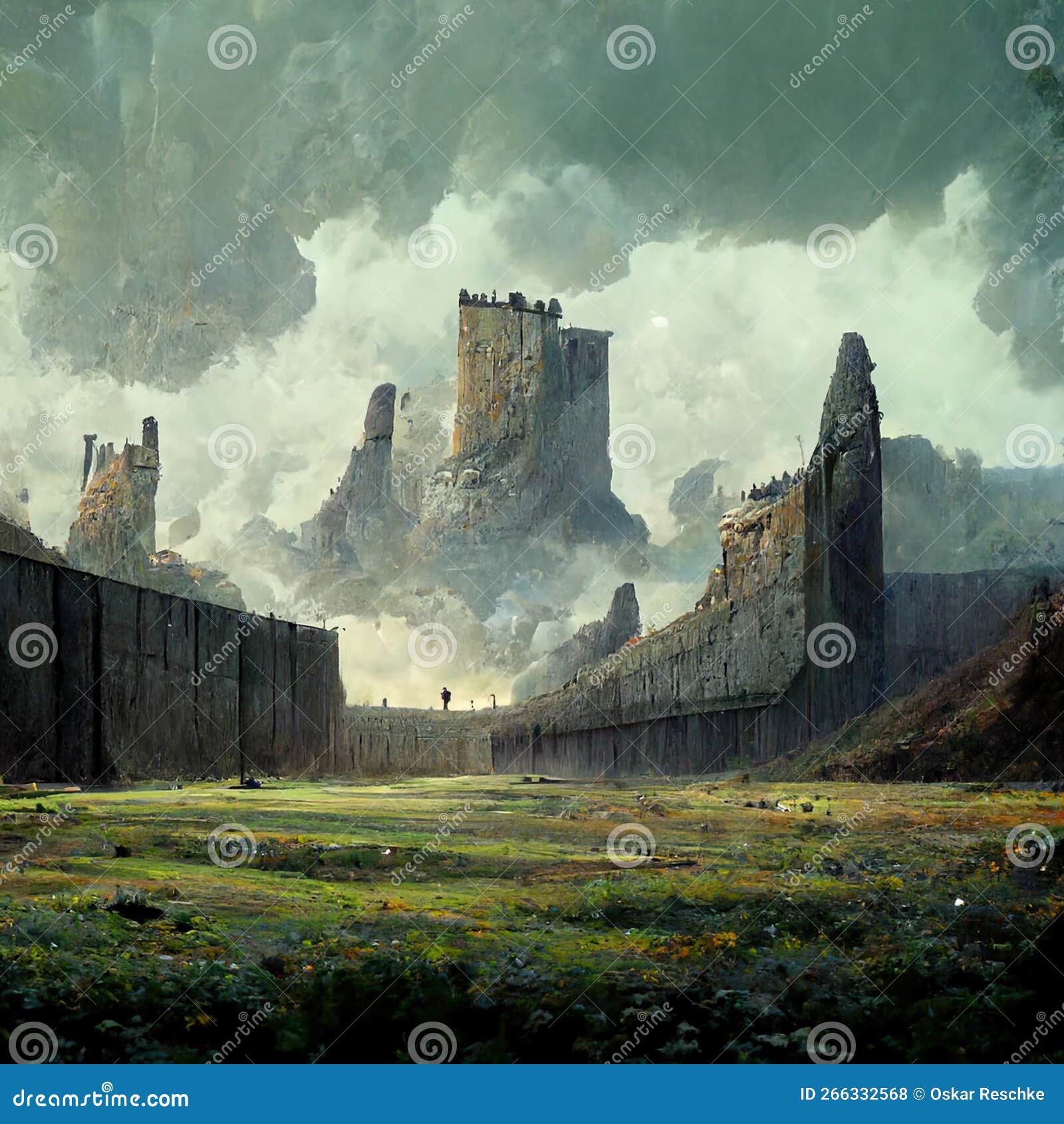 Medieval Battleground In Pixel Art Style. Battlefield In The Style Of ...