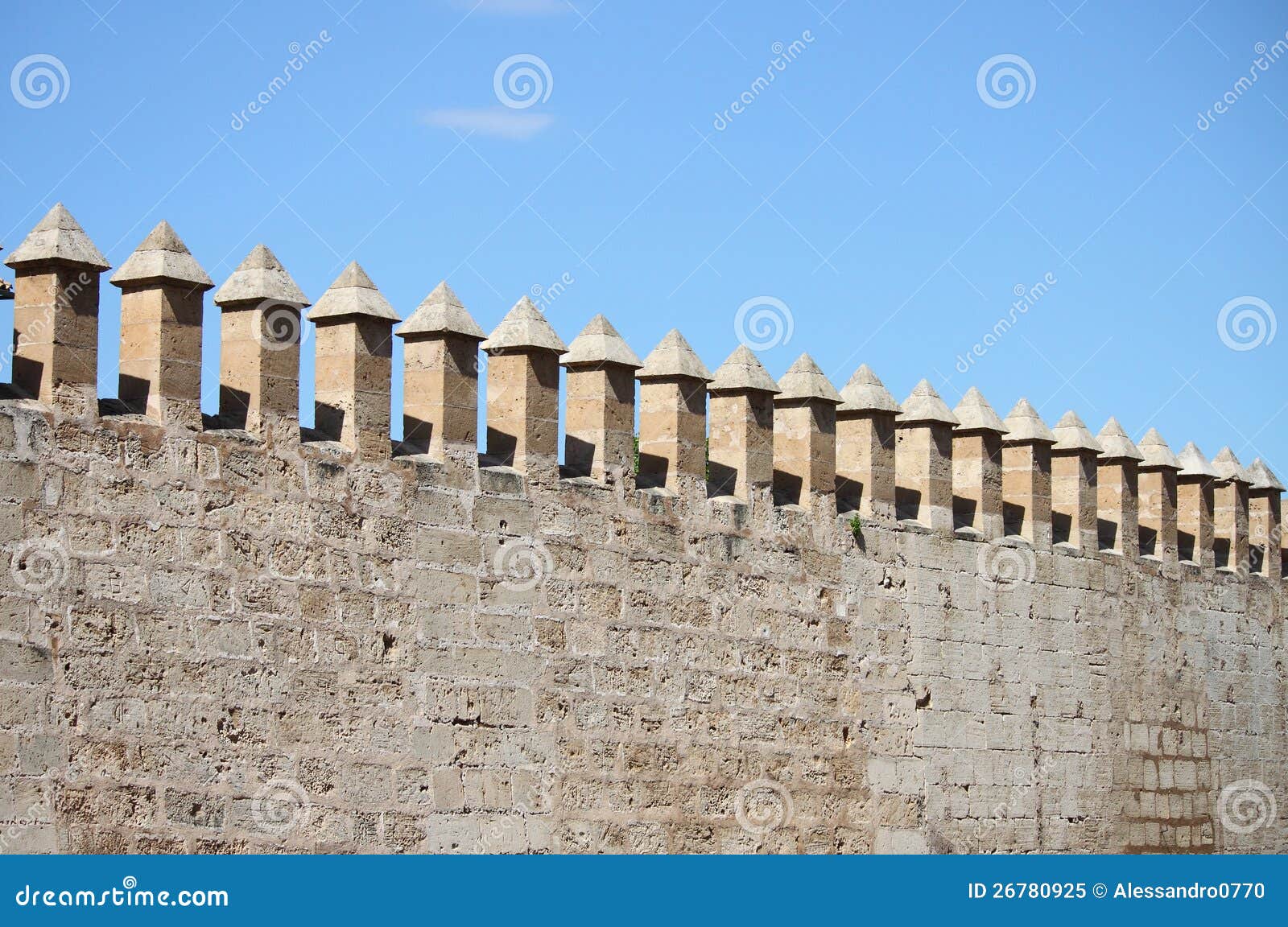 Castle battlements stock image. Image of bastion, historical - 26780925