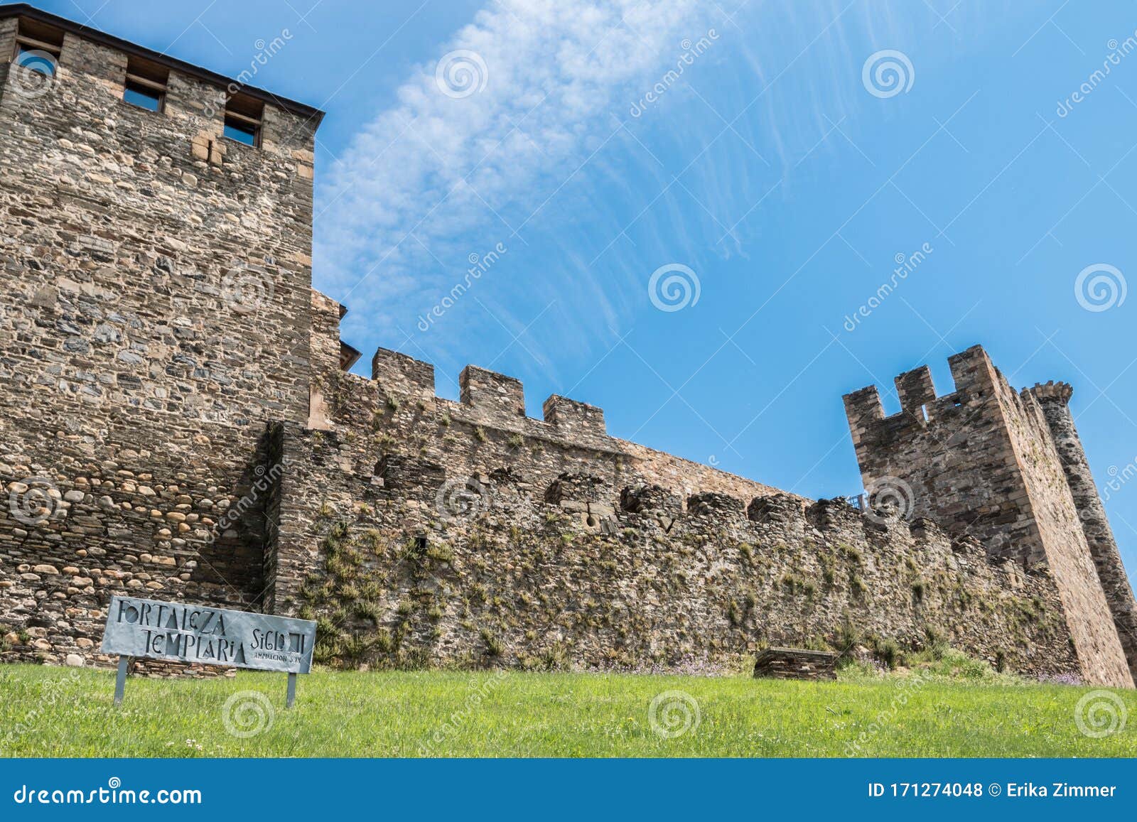 Castle and a beautiful sky stock photo. Image of blau - 171274048