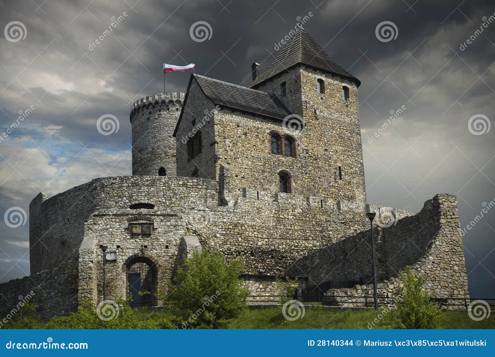 Castle in Bedzin, Poland stock photo. Image of architecture - 28140344