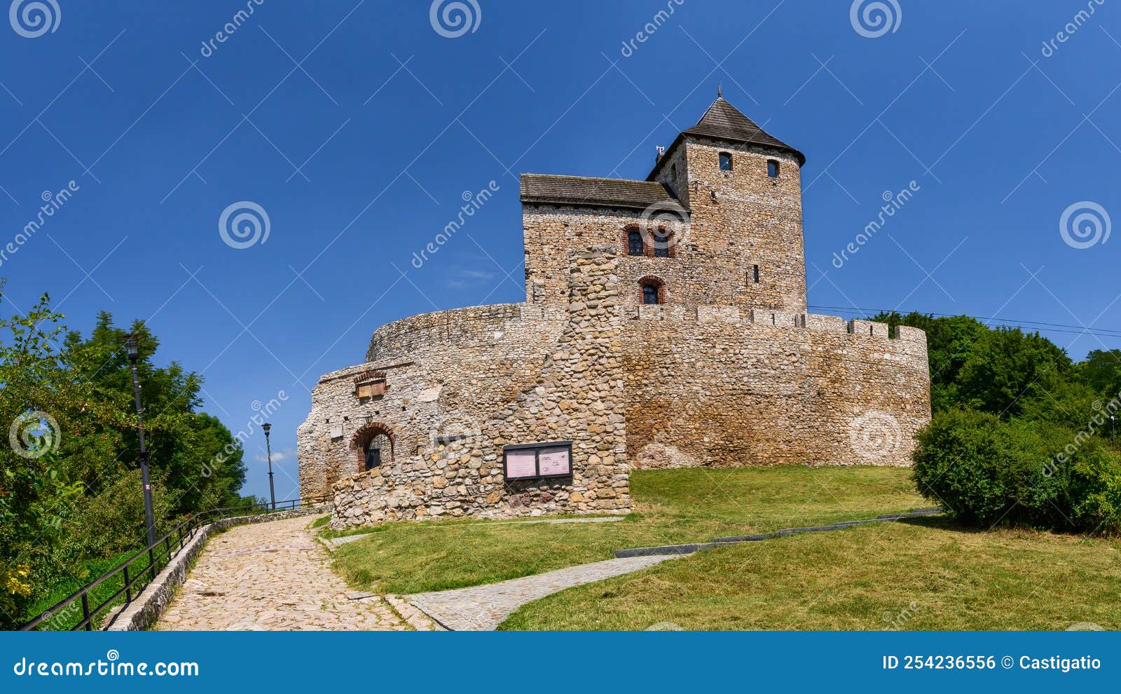 Castle in Bedzin, a Castle Situated on a Slope, is an Example of ...
