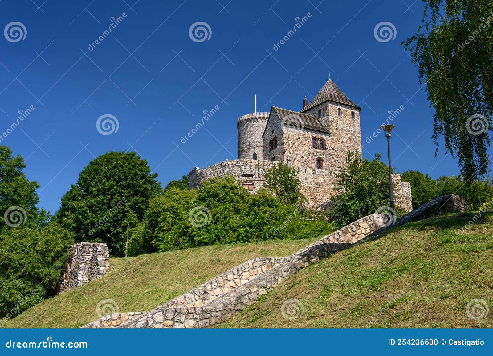 Castle in Bedzin, a Castle Situated on a Slope, is an Example of ...