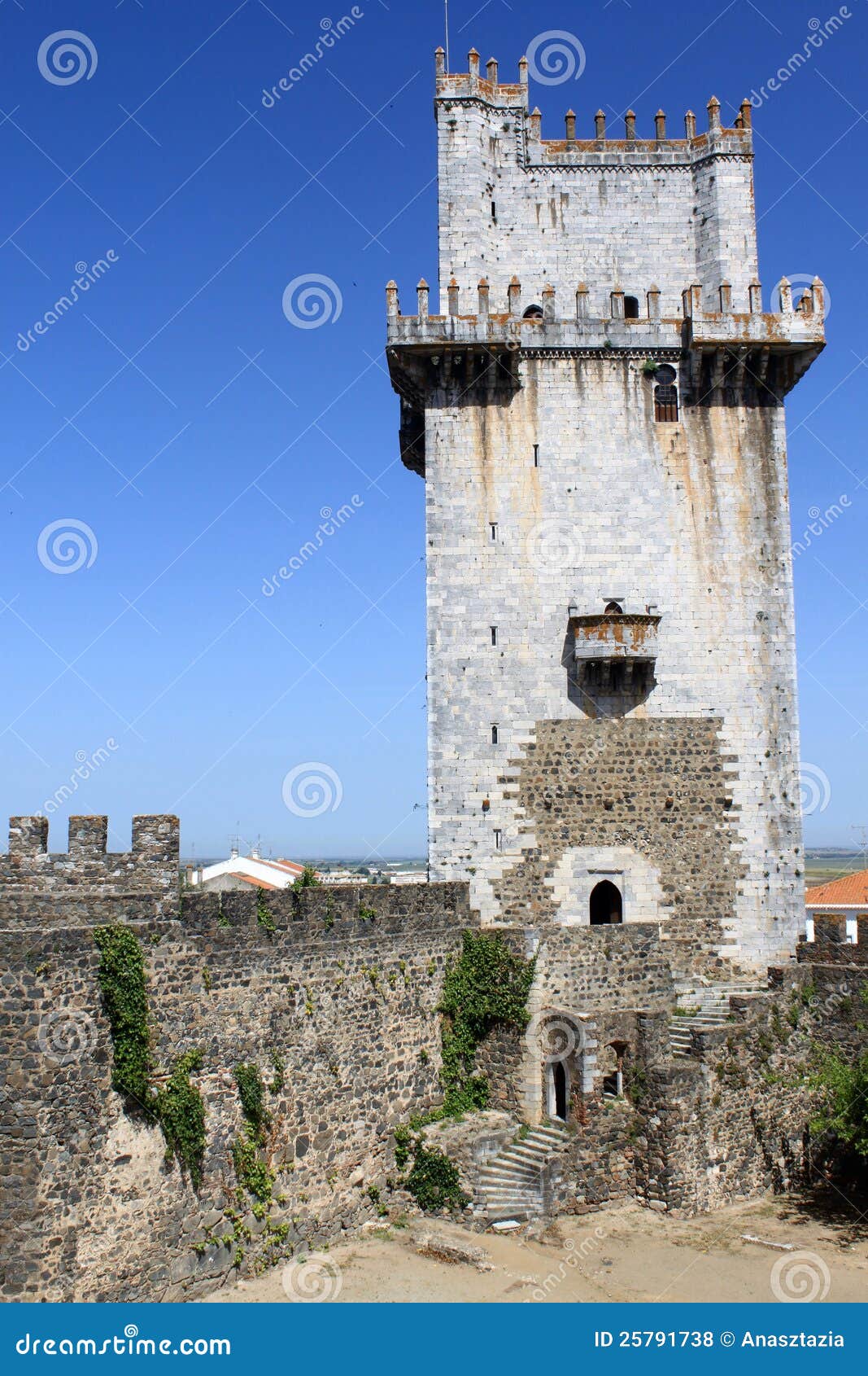 Castle of Beja stock photo. Image of portugal, european - 25791738