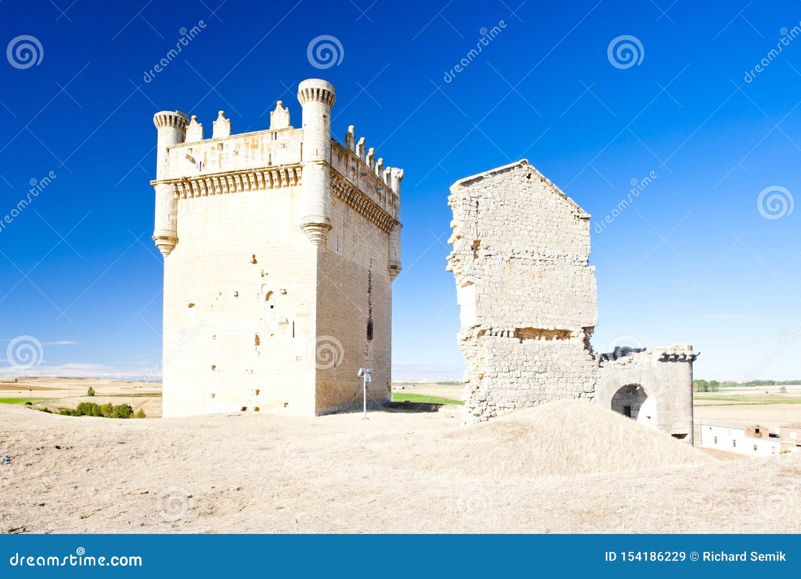 Castle of Belmonte De Campos, Castile and Leon, Spain Stock Image ...