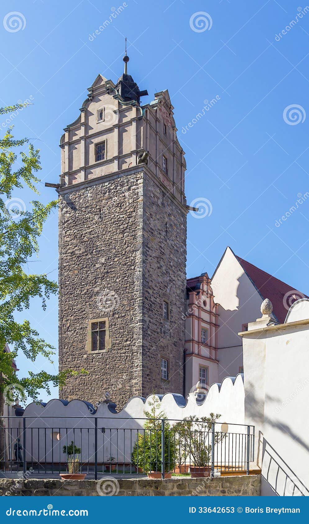 Castle in Bernburg, Germany Stock Image - Image of stone, hill: 33642653