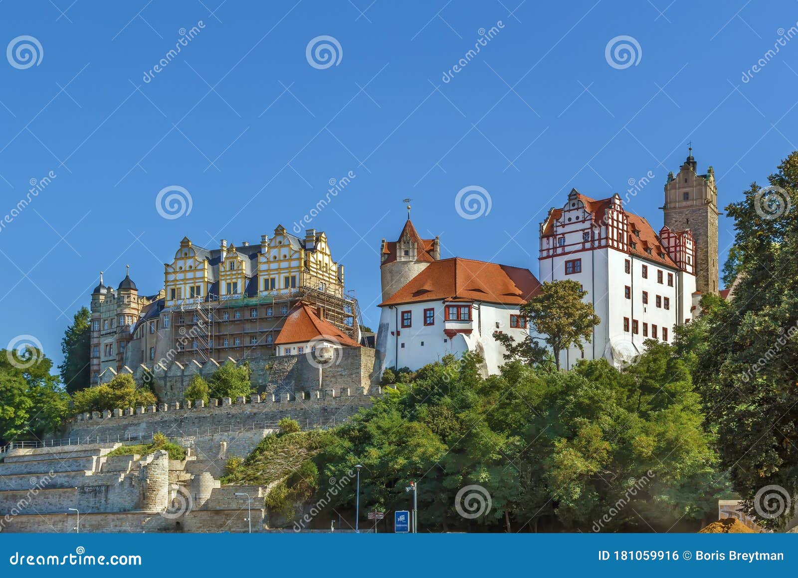 Castle in Bernburg, Germany Stock Photo - Image of romantic ...