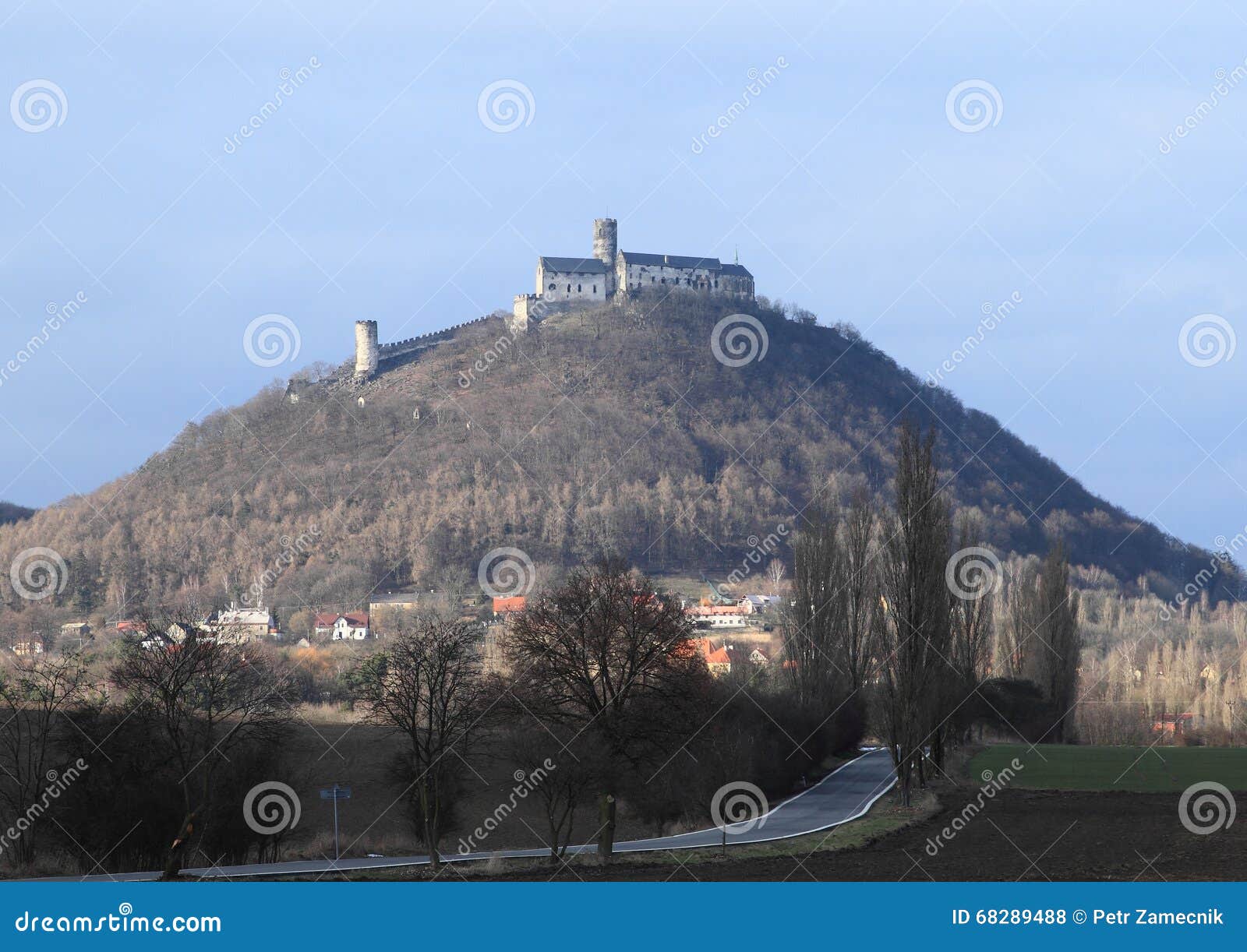 Castle Bezdez stock photo. Image of gothical, mountain - 68289488