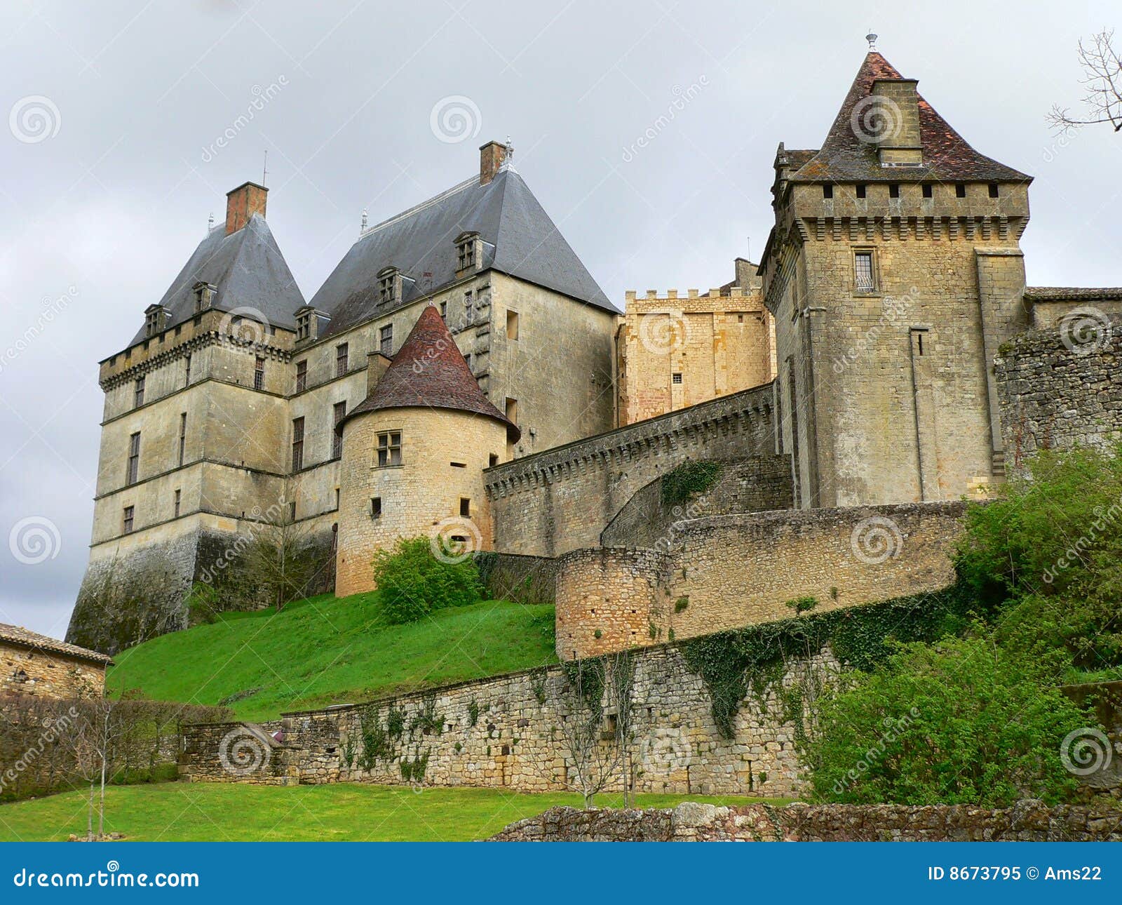 Castle, Biron (France ) stock image. Image of europe, monument - 8673795