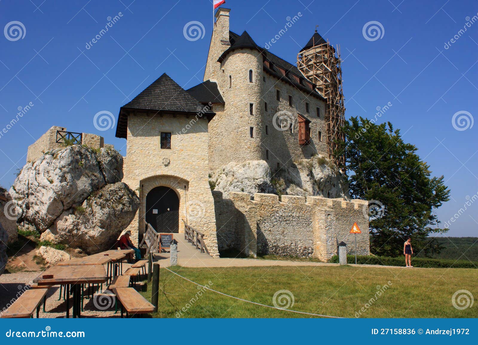 Castle Bobolice stock photo. Image of medieval, tower - 27158836