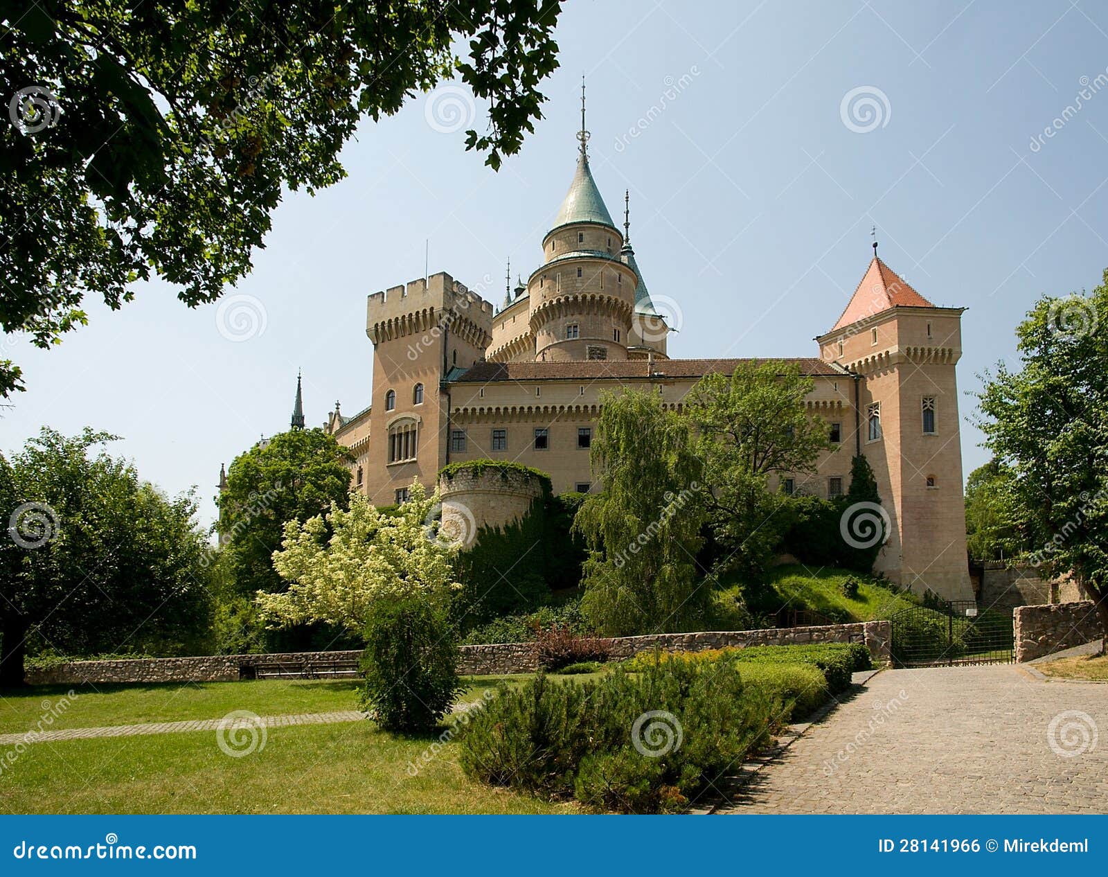 Castle Bojnice, Slovakia stock photo. Image of design - 28141966