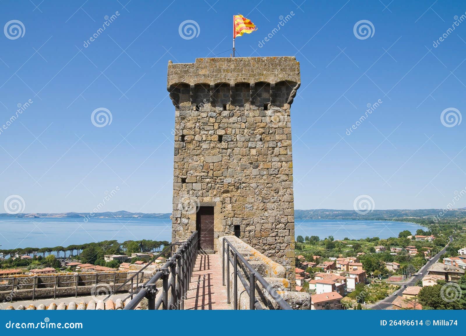 Castle of Bolsena. Lazio. Italy Stock Photo - Image of medieval ...