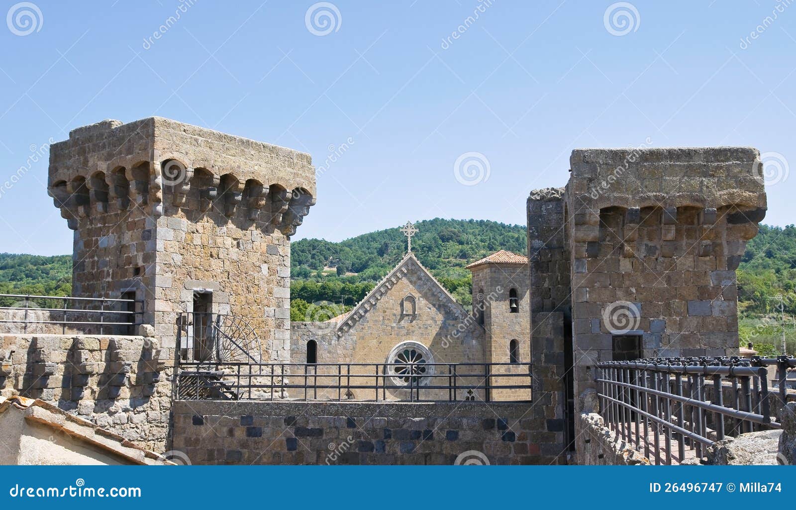 Castle of Bolsena. Lazio. Italy Stock Image - Image of medieval ...