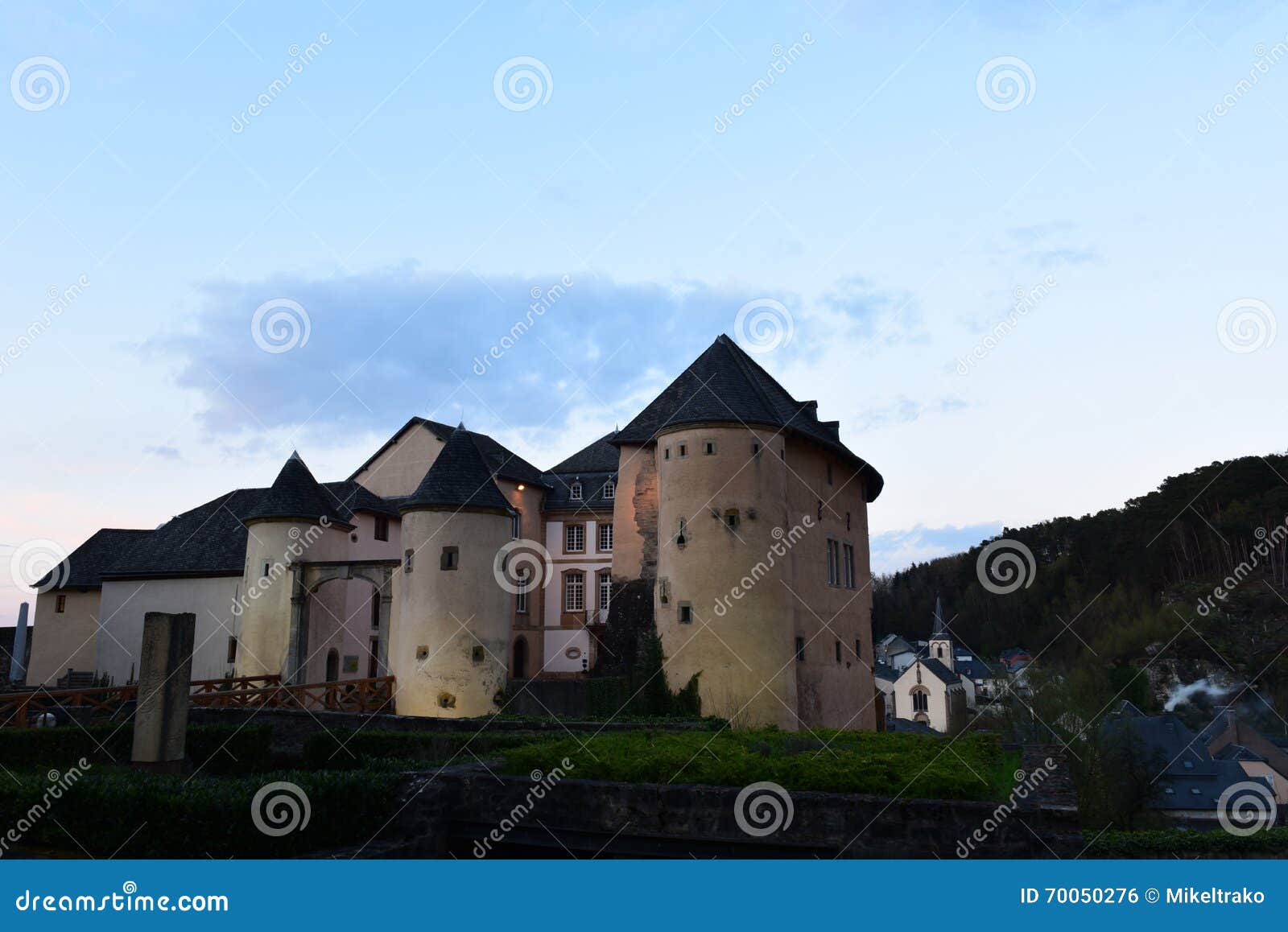 Castle in Bourglinster, Luxembourg Stock Photo - Image of historical ...