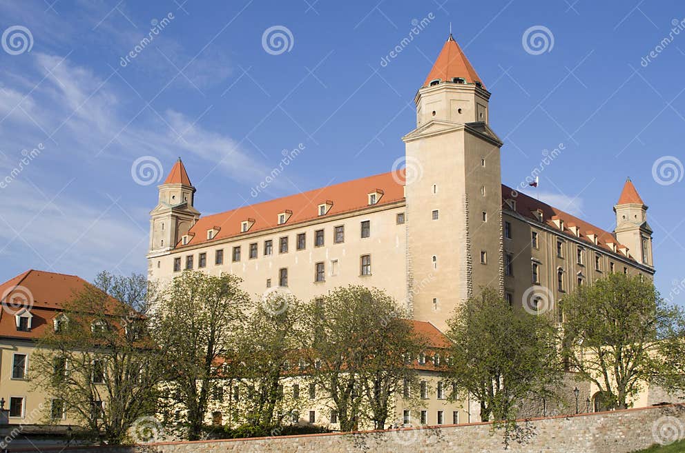 Castle in Bratislava stock image. Image of europe, architecture - 4928587