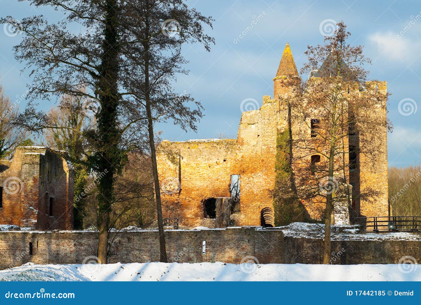 Castle Brederode stock image. Image of abandoned, season - 17442185
