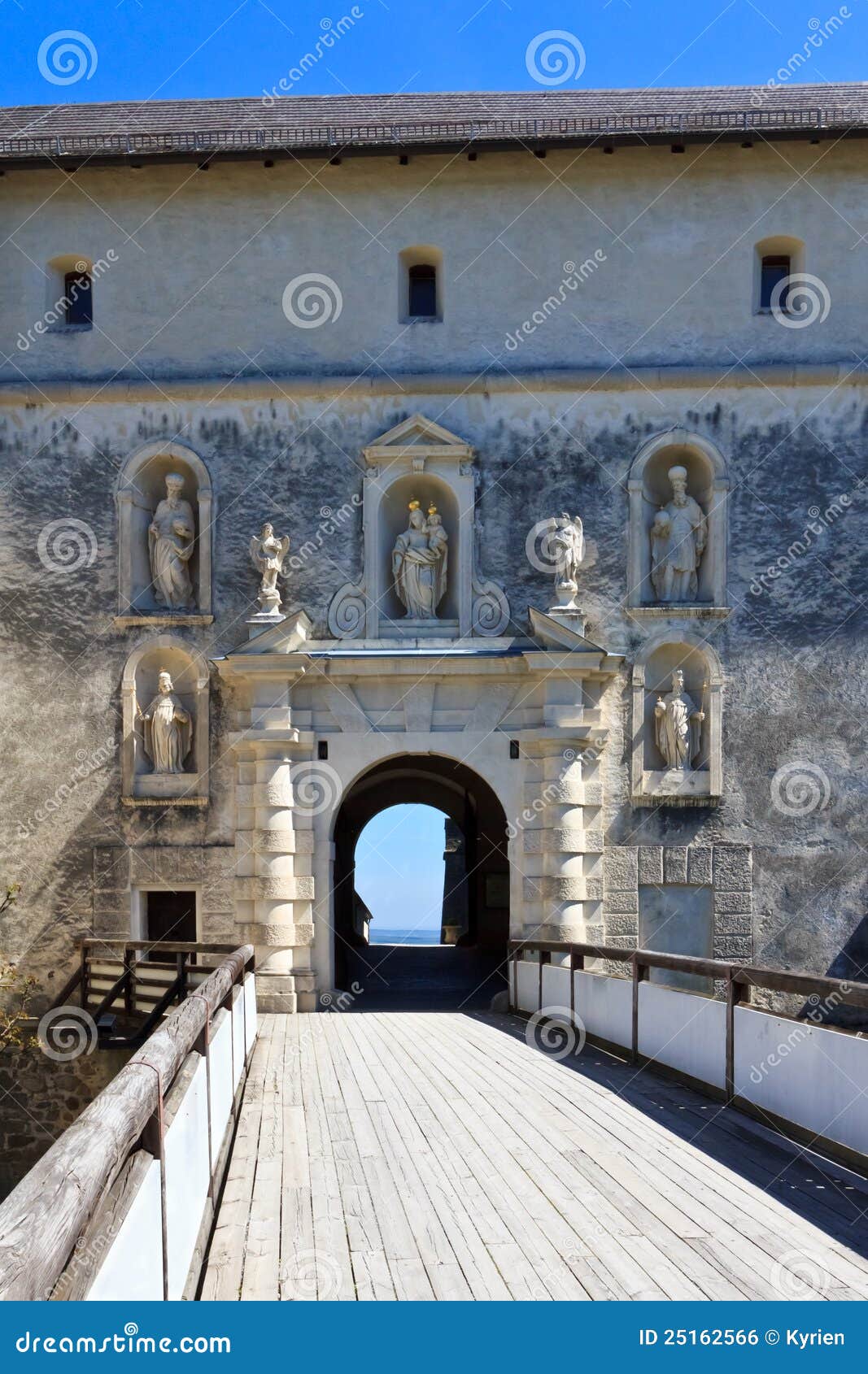 Castle bridge stock photo. Image of europe, fort, austrian - 25162566