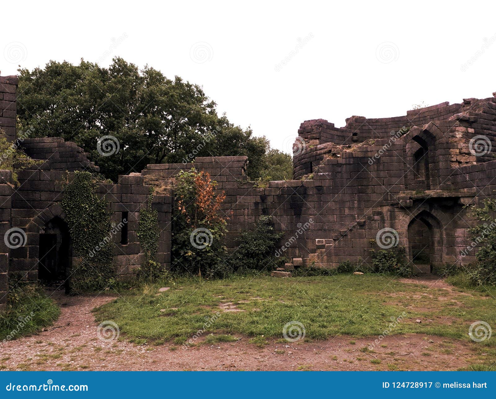 Castle stock image. Image of stone, rivington, castle - 124728917