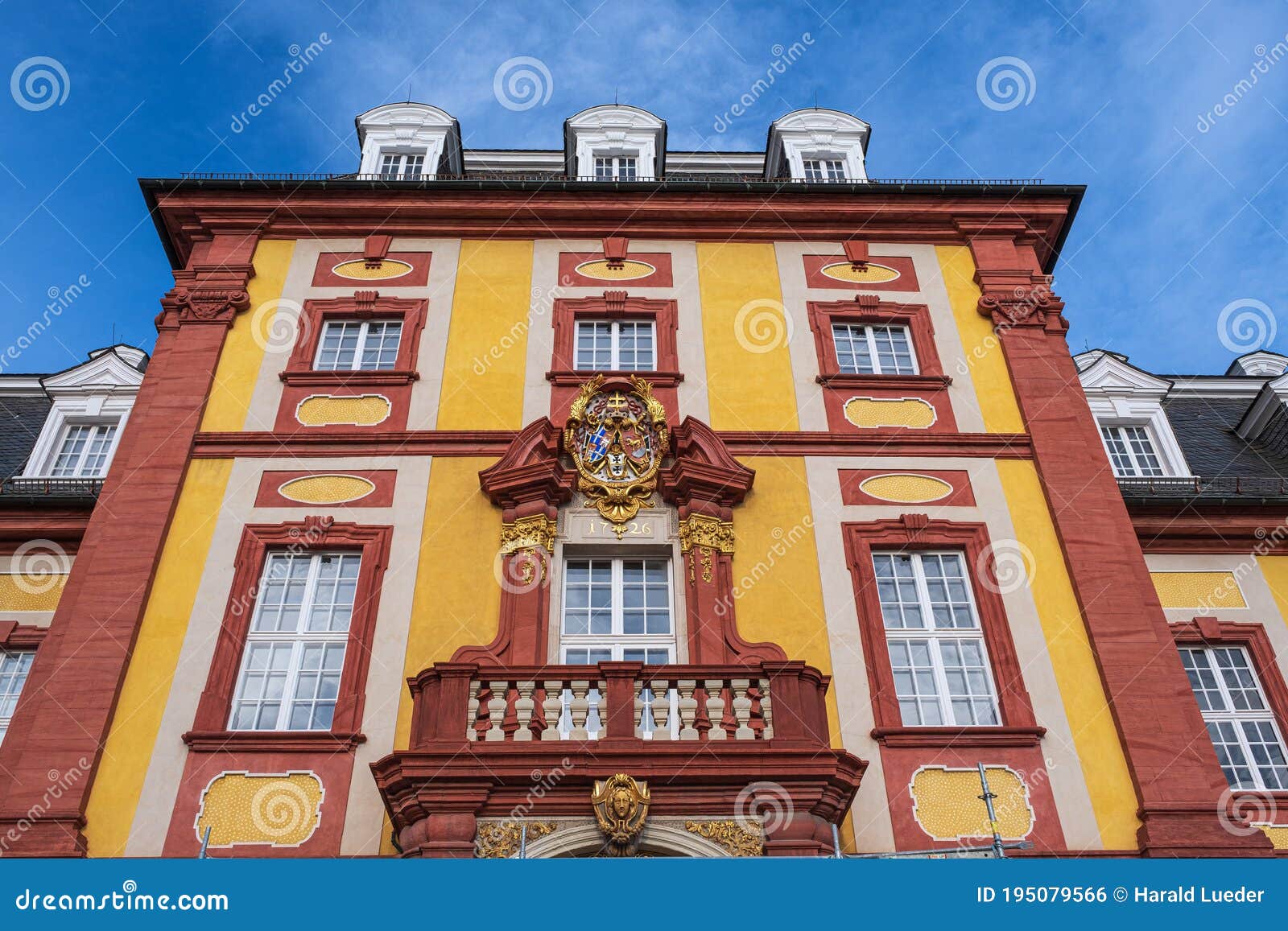 The Castle of Bruchsal / Germany Stock Photo - Image of monument ...