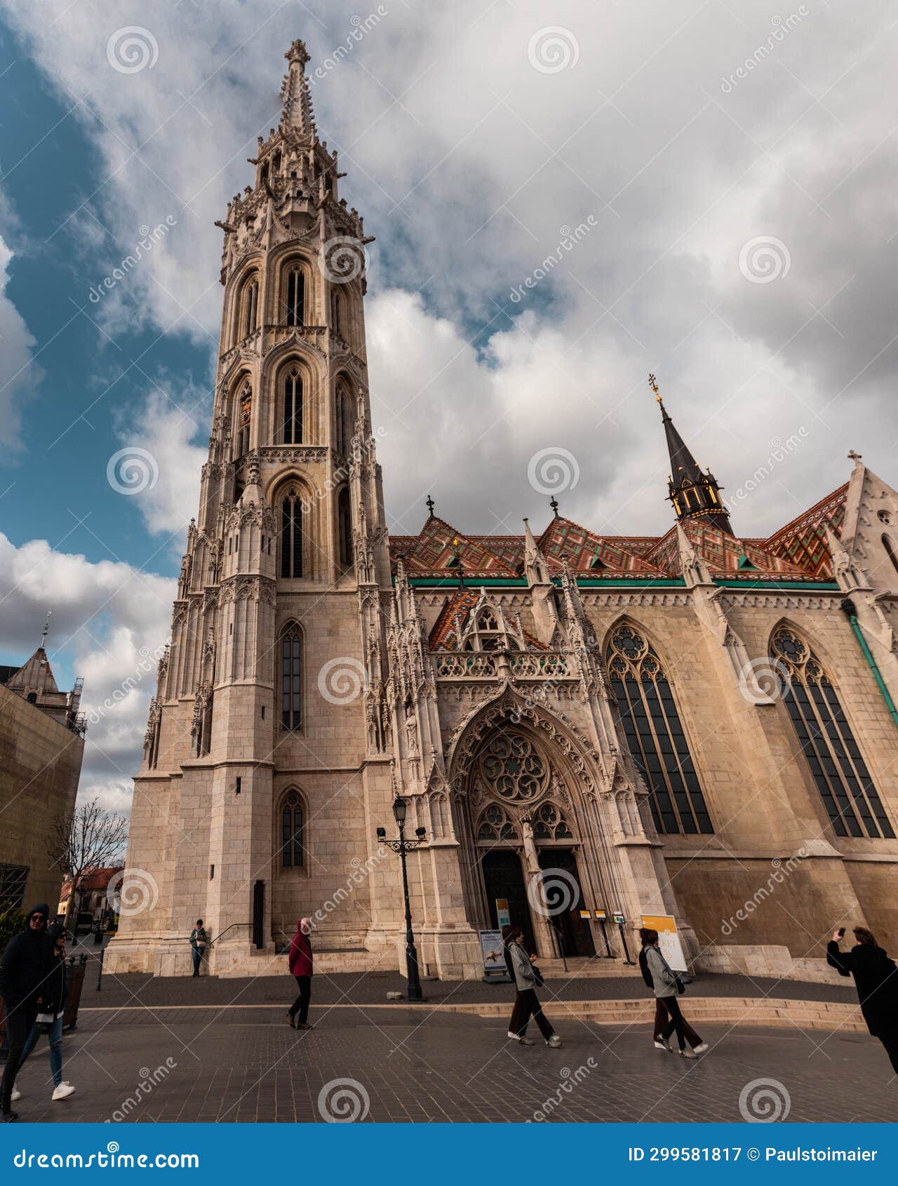 Castle in Budapest Castle District Under Construction Editorial ...