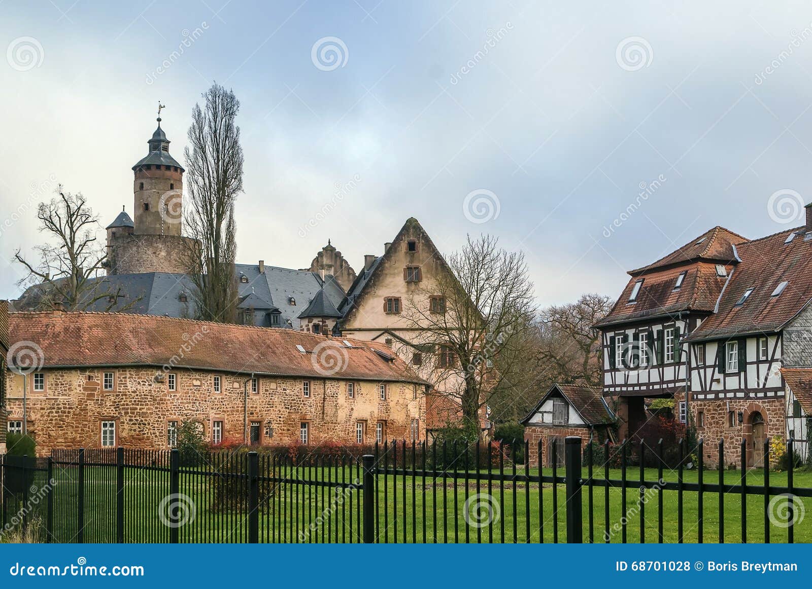 Castle in Budingen, Germany Stock Photo - Image of fortress, germany ...