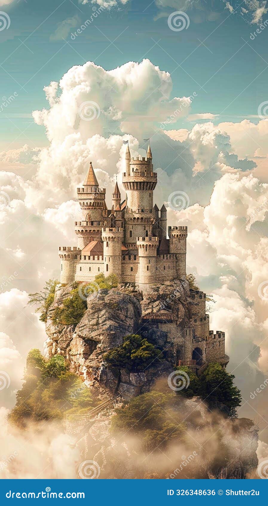 A Castle Built on a High Hill Exemplifying the Fortress of Success ...