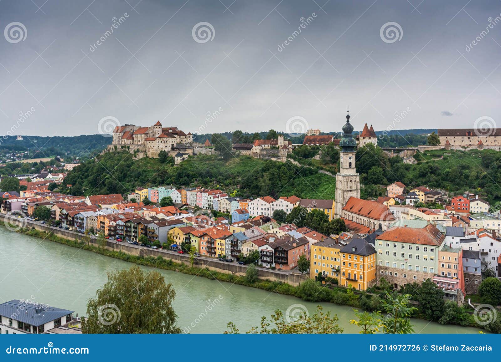 The Castle of Burghausen in Germany Stock Photo - Image of history ...