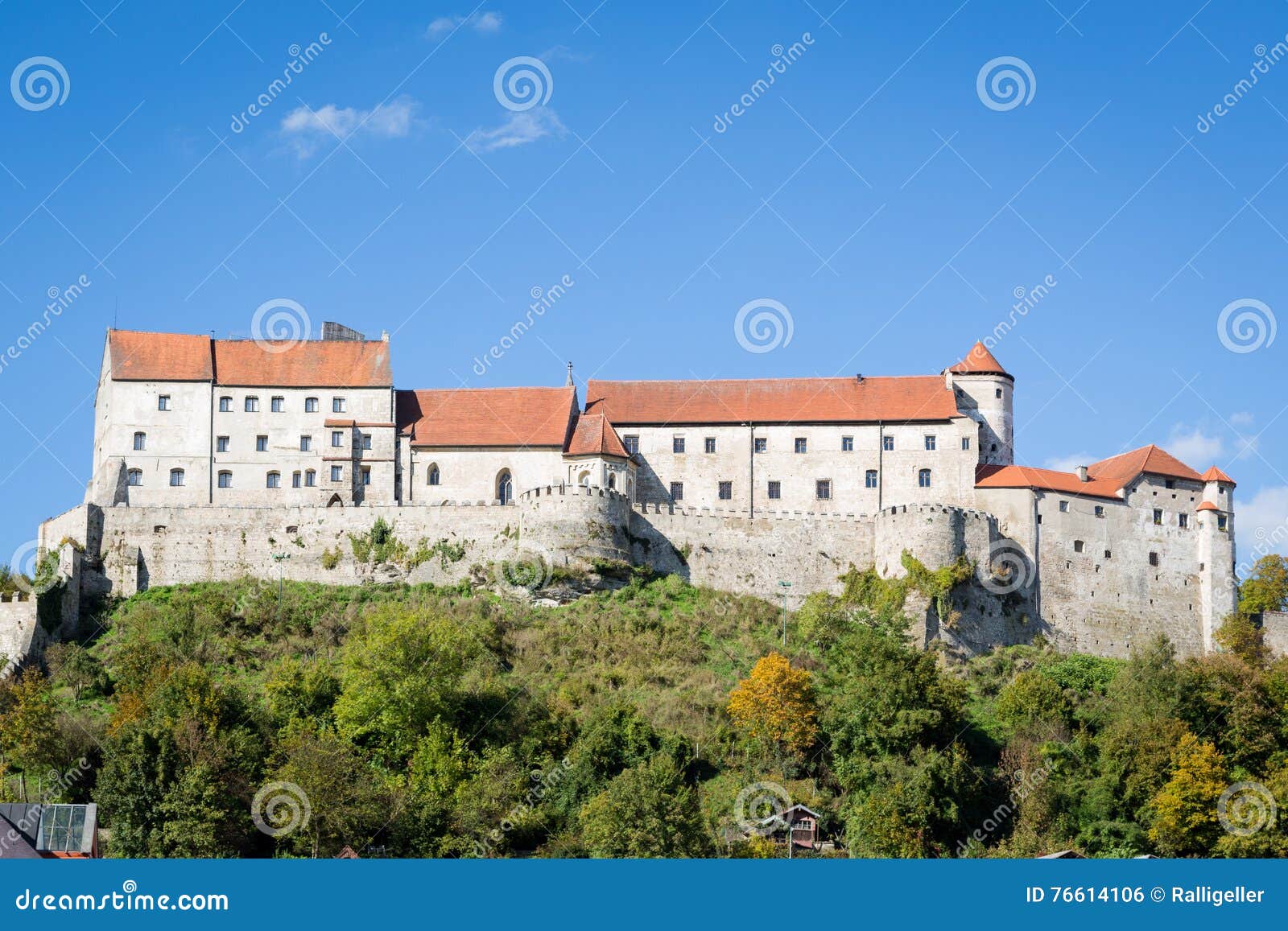 Castle of Burghausen, Bavaria, Germany Stock Photo - Image of salzach ...
